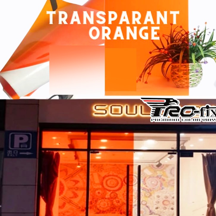 Jual Stiker Sticker Skotlet Orange Transparan Bening Profix Lebar 45 Cm ...