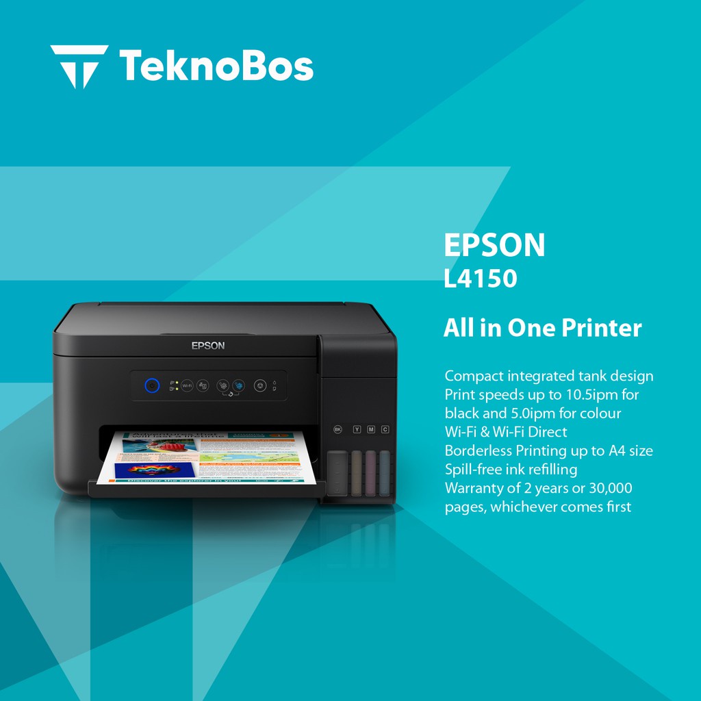 Jual Epson Printer L4150 Wi-Fi All-in-One Ink Tank Printer | Shopee ...