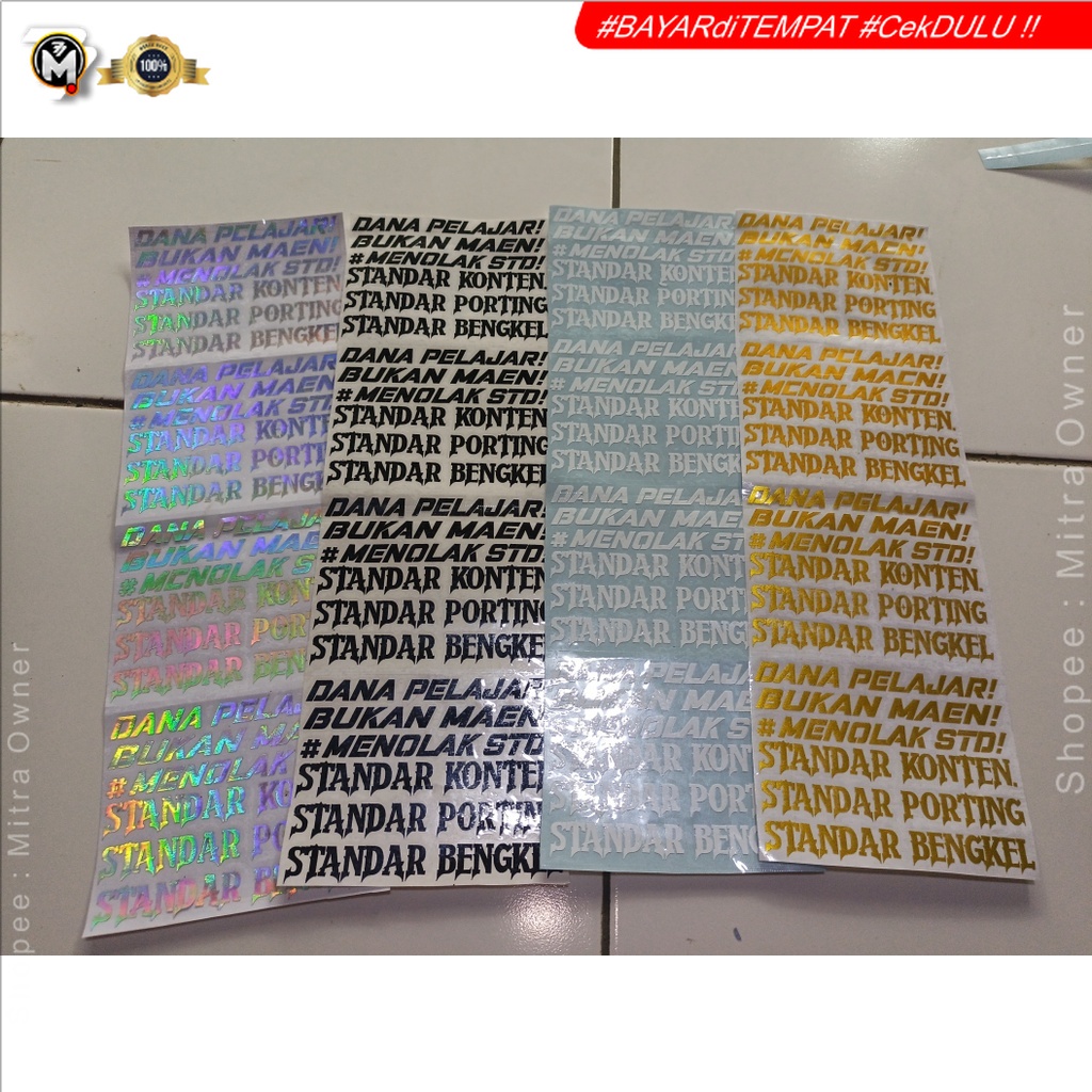 Jual PACK02 STICKER CUTTING STANDARD KONTEN STANDAR PORTING STIKER ...