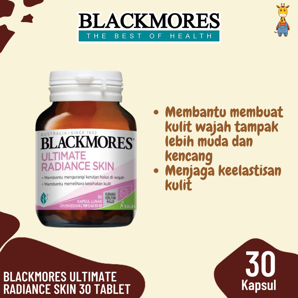 Jual Blackmores Ultimate Radiance Skin 30 Tablet - Suplemen Makanan ...