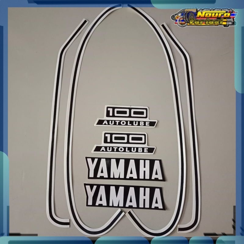 Jual Stiker Striping yamaha rs 100 autolube mantap bagus | Shopee Indonesia