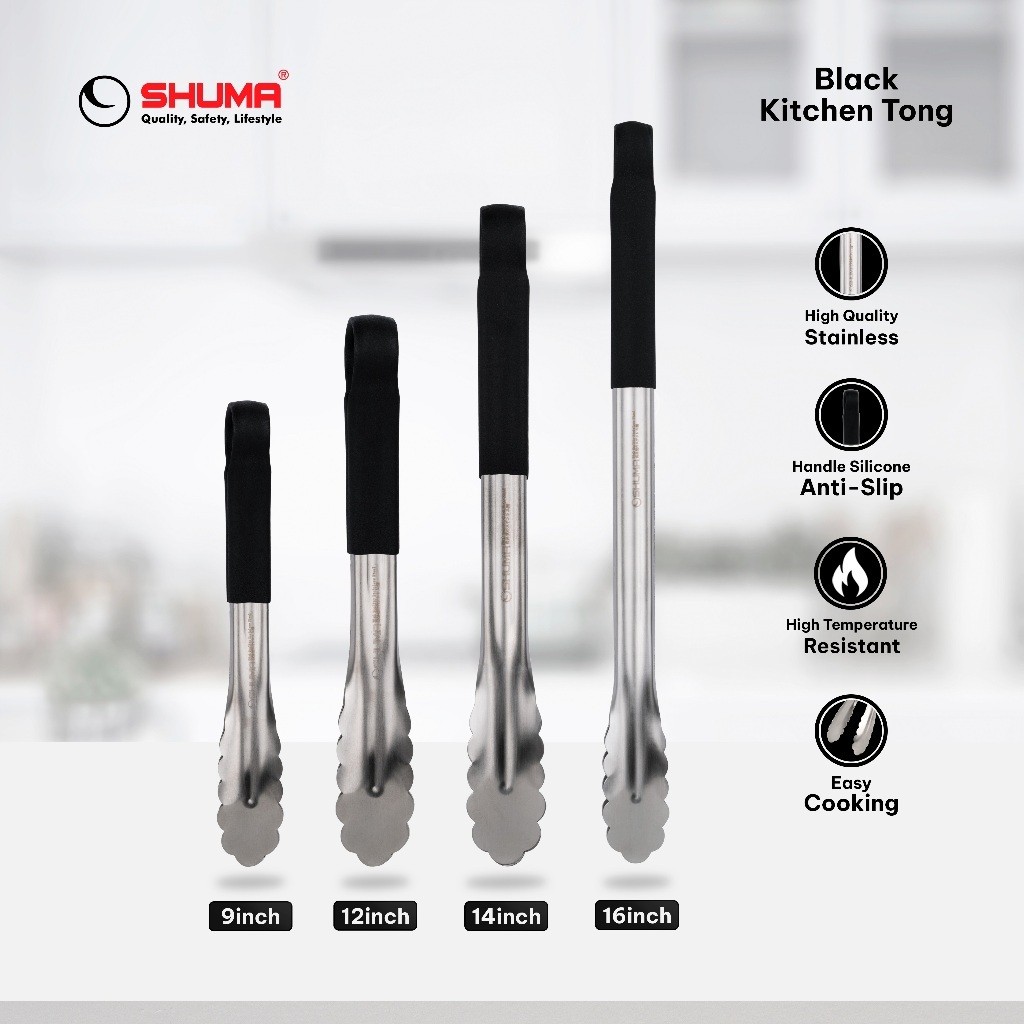 Jual JUAL SHUMA SS Kitchen Food Tongs / Capitan Makanan Stainless ...