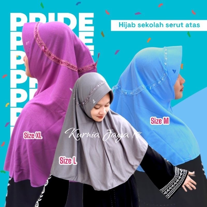 Jual Ahla.store.id (hemy) Jilbab Sekolah SD SMP SMA Hijab Hemi Serut ...
