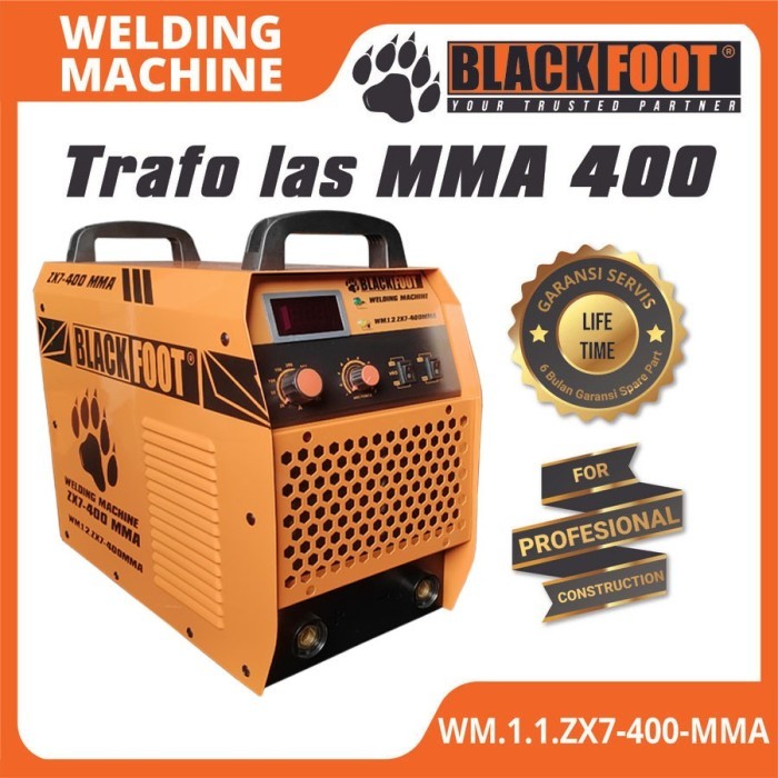 Jual MESIN LAS IGBT MMA 400A 3 PHASE ZX7-400 BLACKFOOT | Shopee Indonesia
