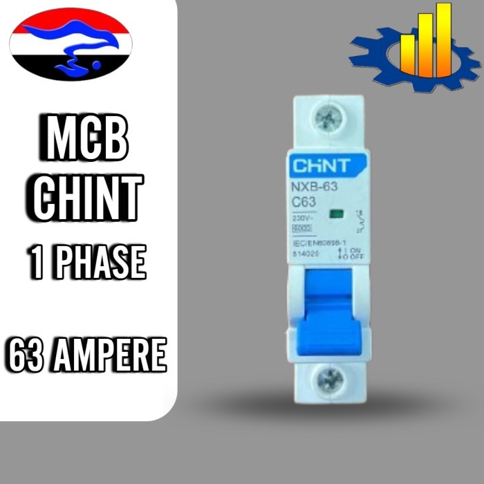 Jual MCB CHINT NXB-63 1 PHASE 63 AMPERE 230-400V | Shopee Indonesia