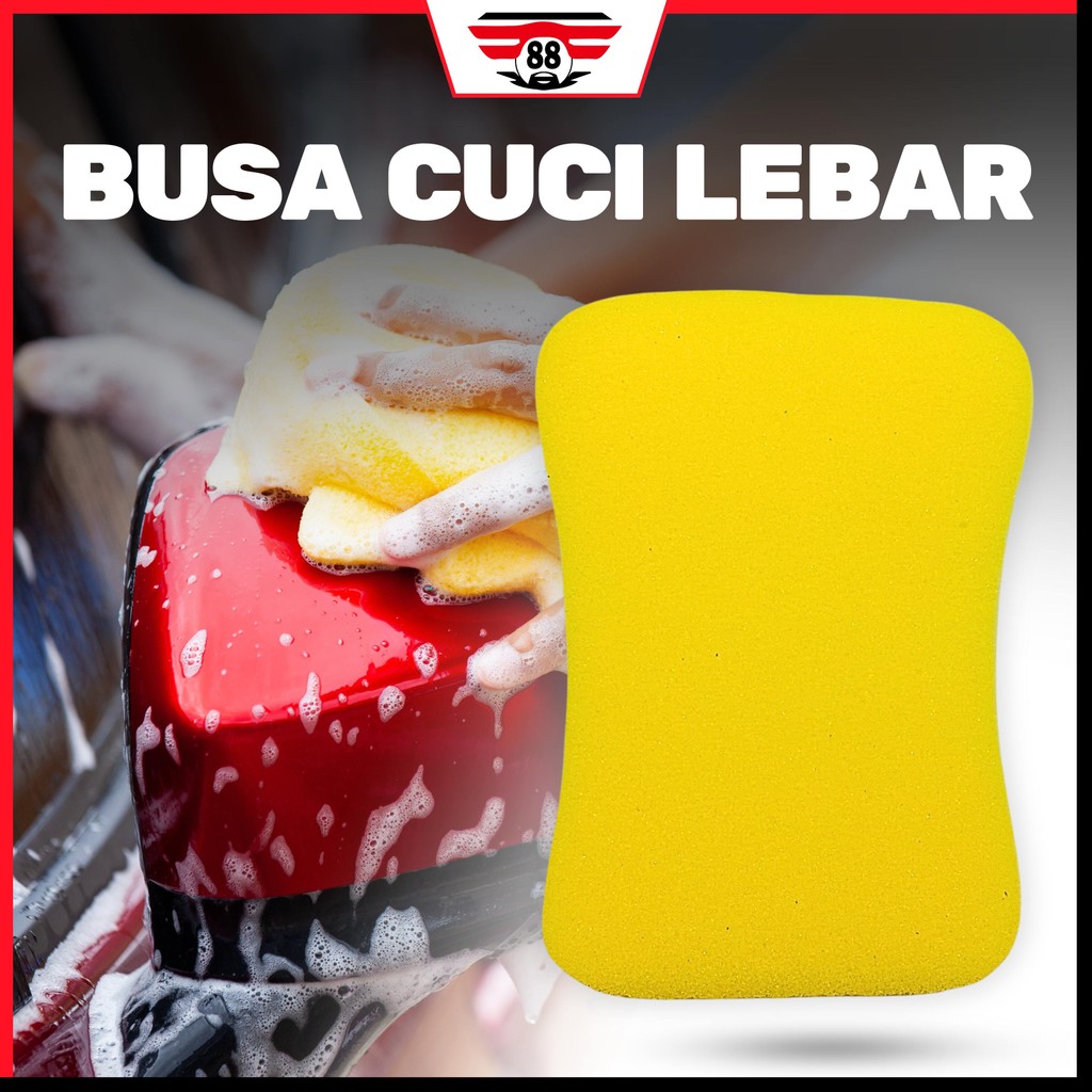 Jual BUSA CUCI KENDARAAN MOBIL MOTOR JUMBO LEBAR BESAR SPONGE WASH ...