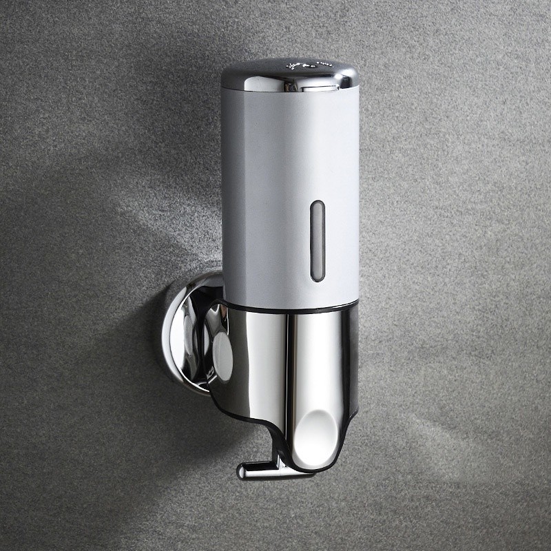 Jual 1pc Stainless steel pull rod three head soap dispenser wall ...