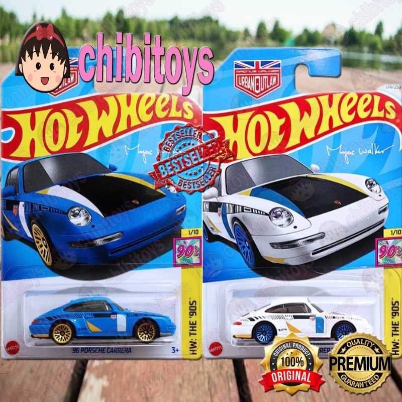 Jual Hot Wheels 96 Porsche Carrera 2024 Biru Putih GT 911 RWB Outlaw ...