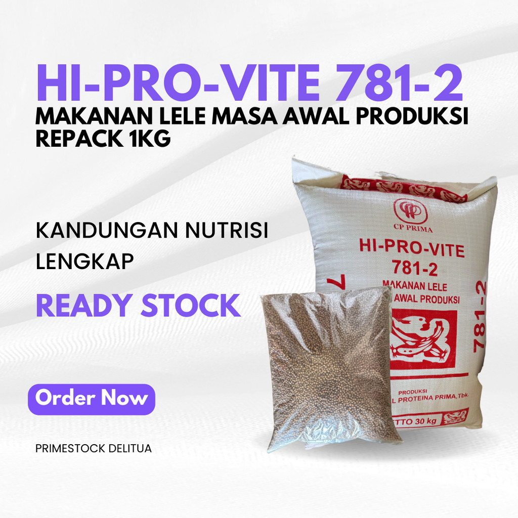 Jual HI-PRO-VITE 781-2 POKPHAND Repack 1 Kg - Makanan Lele Masa Awal ...
