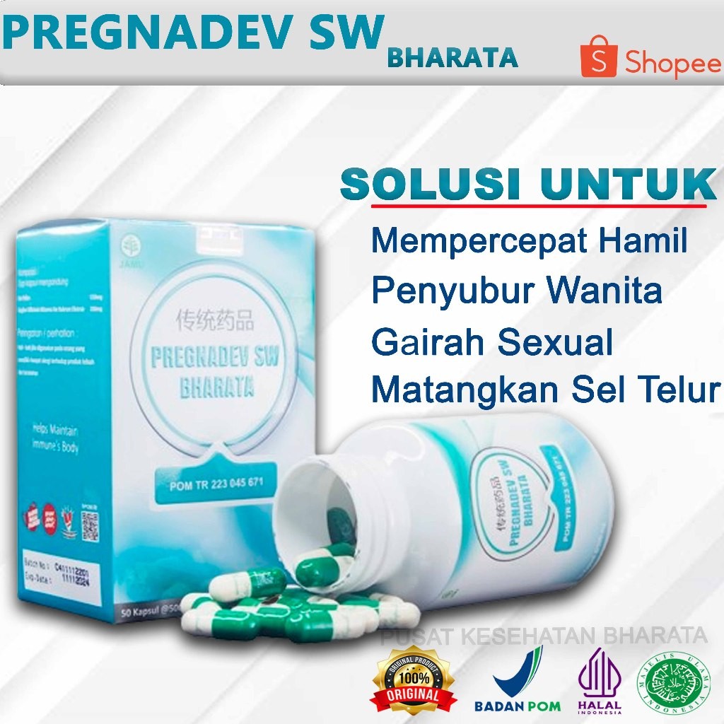 Jual Promil Obat Penyubur Wanita dan Program Hamil Paling Pregnadev Sw Bharata Kemasan Isi 50 ...