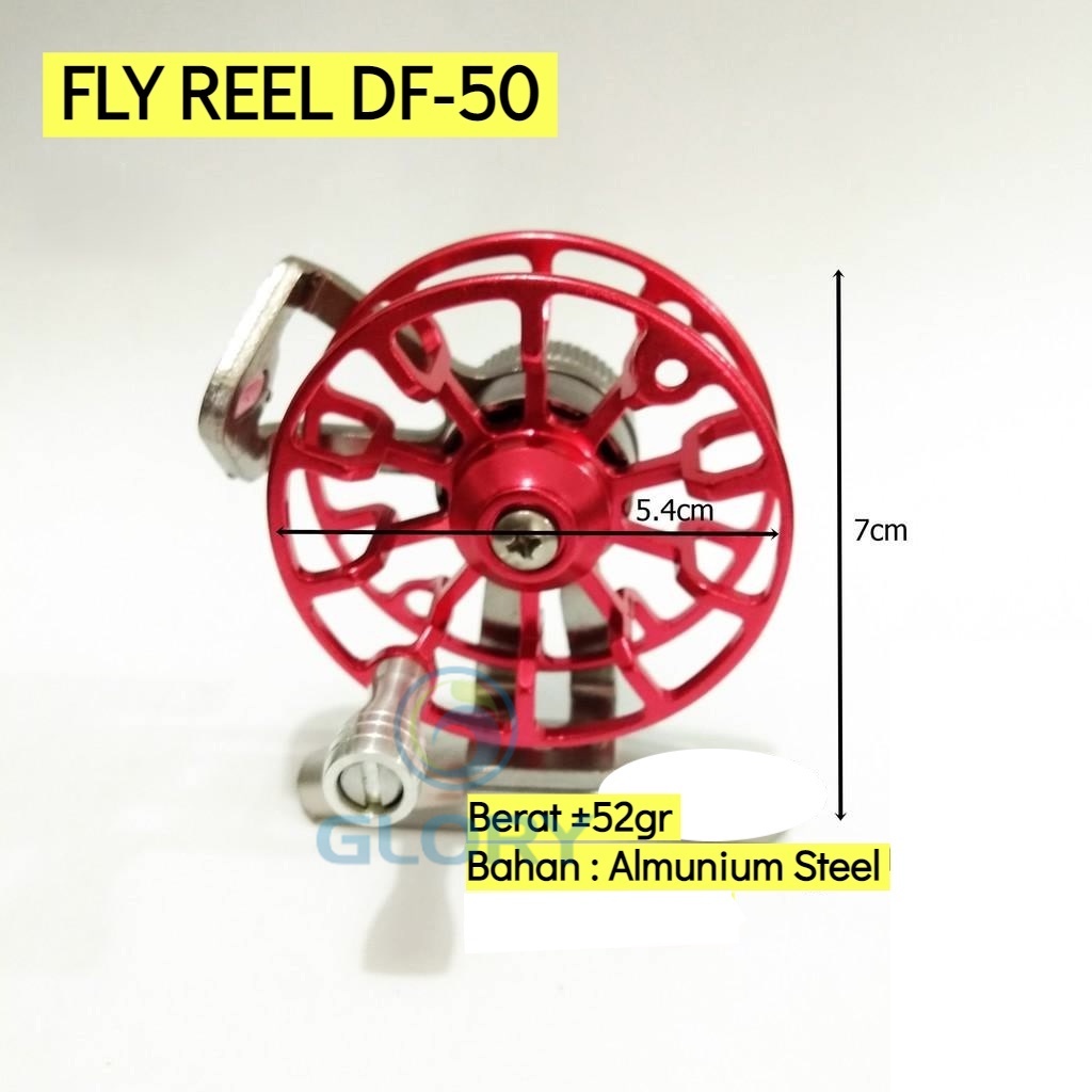 Jual Reel Mini Tokos Fly Metal Df50 Atau Kerekan Rell Aluminium Steel ...