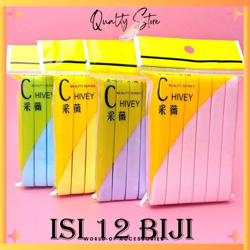 Jual QS - SPONS STICK KENTANG FACIAL 1LSN 12PCS / SPONGE FACIAL STICK ...