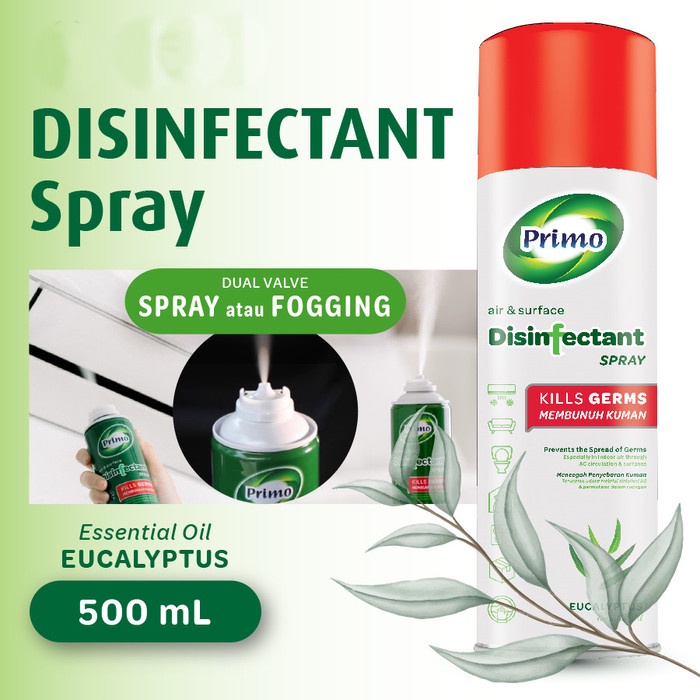 Jual PRIMO Disinfectant Spray Eucalyptus 500 mL | Shopee Indonesia