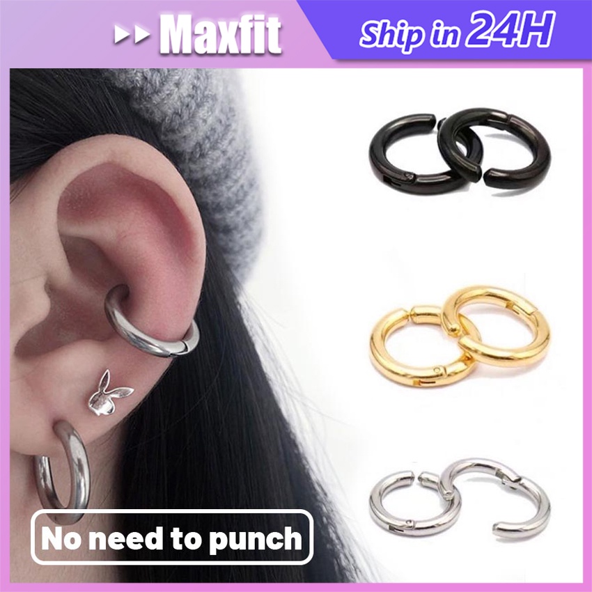 Jual Anting Klip Tanpa Tindik Anting Palsu Bahan Stainless Steel Anting ...