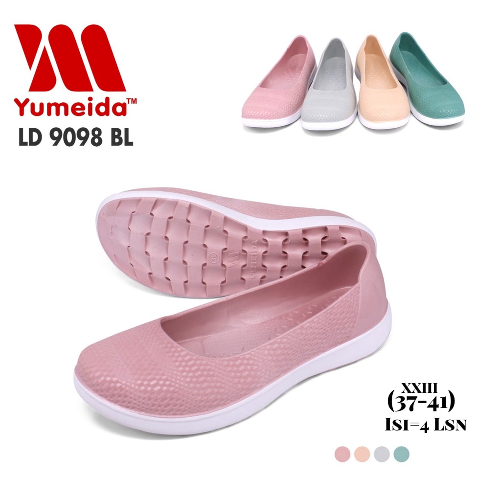 Jual HARGA PROMO sepatu wanita slip on yumeida karet LD 9098 trendy ...
