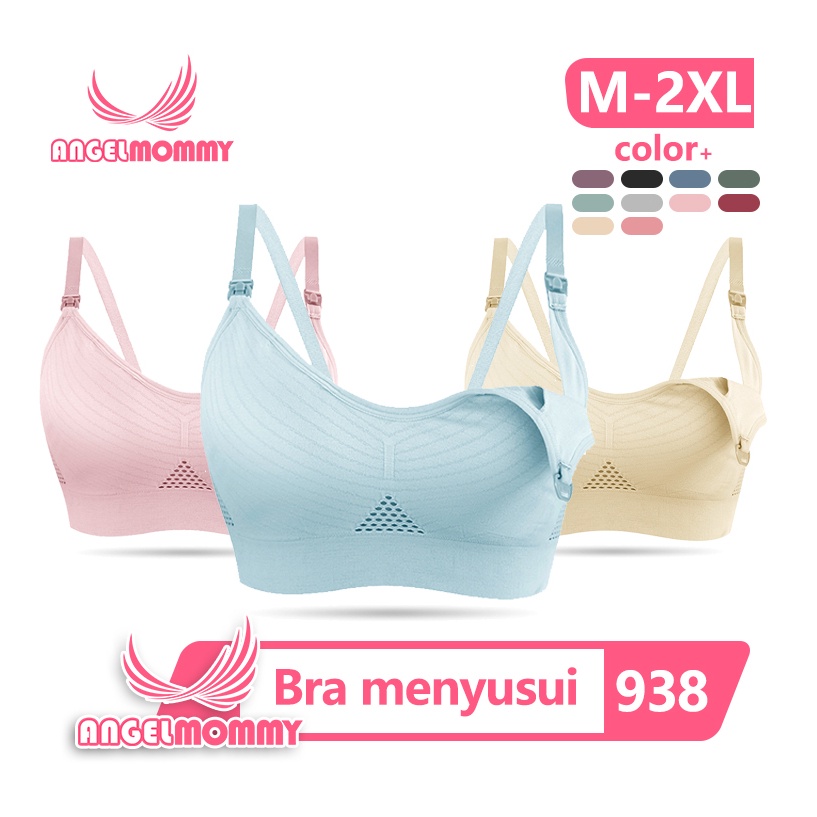Jual IBU Bra Menyusui Jumbo Breathable Tanpa kawat Kancing Depan Bra ...
