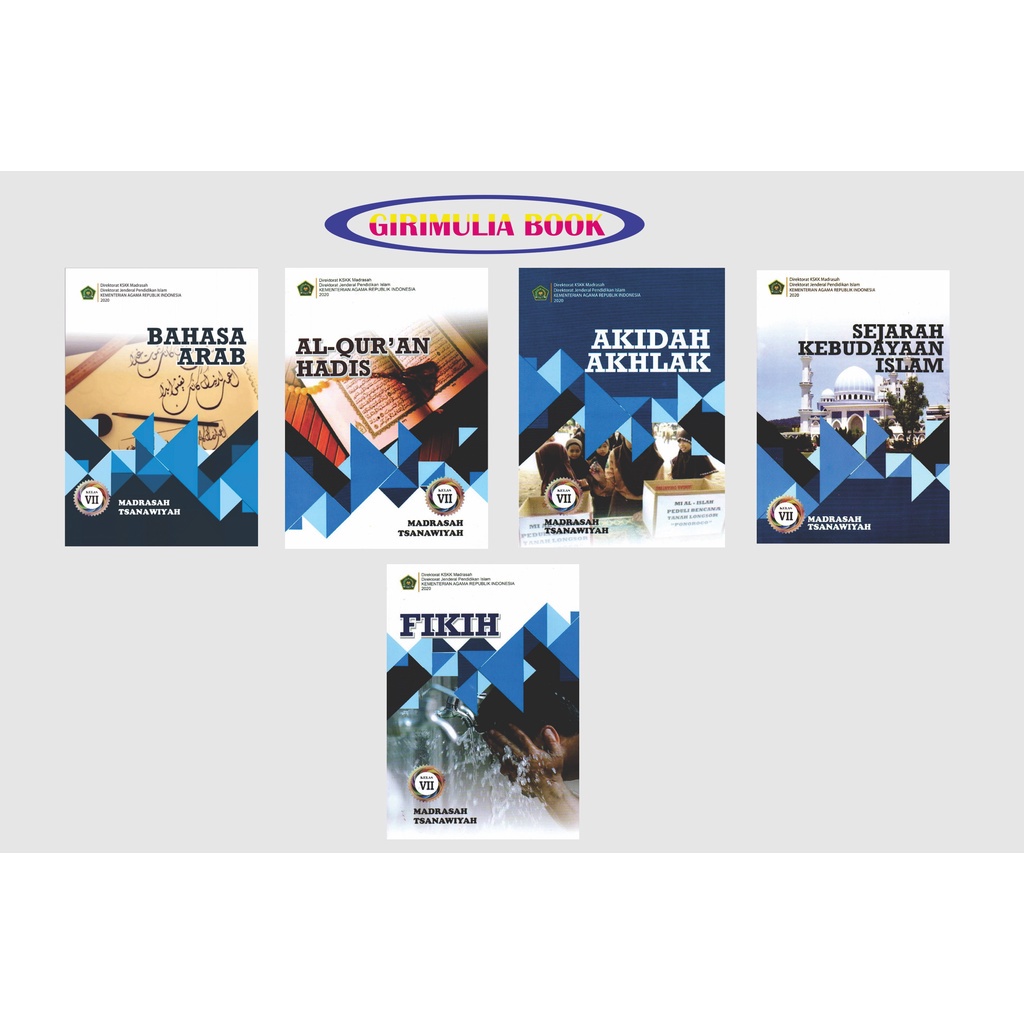 Jual BUKU SISWA MTS KELAS 7 / VII SMP AKIDAH AKHLAK, AL-QUR'AN HADIS, BAHASA ARAB, FIKIH ...