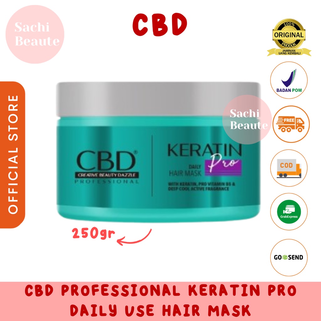 Jual CBD Professional Keratin Pro Daily Use Hair Mask (Masker Rambut ...