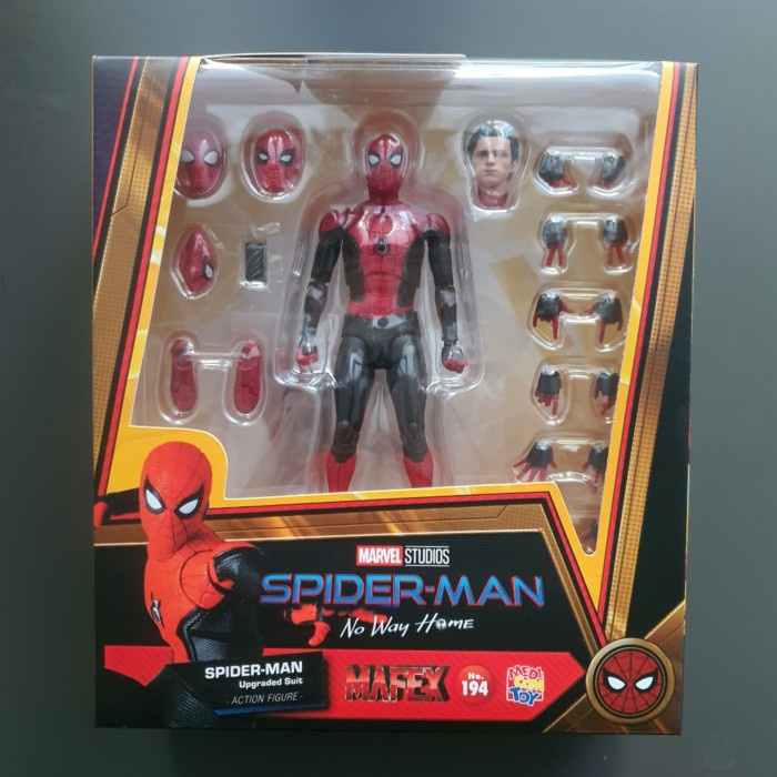 Jual Mafex 194 Spider-Man No Way Home Upgraded Suit Spiderman | Shopee ...