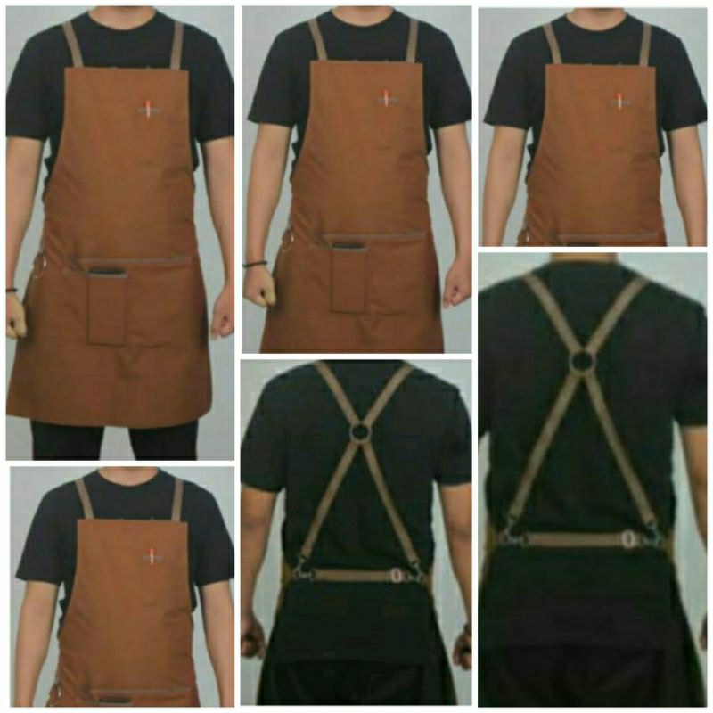 Jual Celemek Apron Barista masak Drink Food Restoran cafe Kedai kopi ...