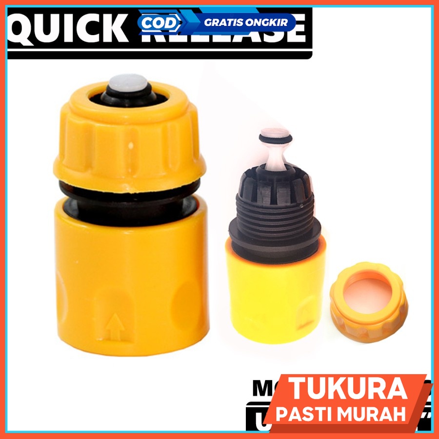 Jual Quick Release khusus Untuk selang 1/2" ada Knop back air nya ...