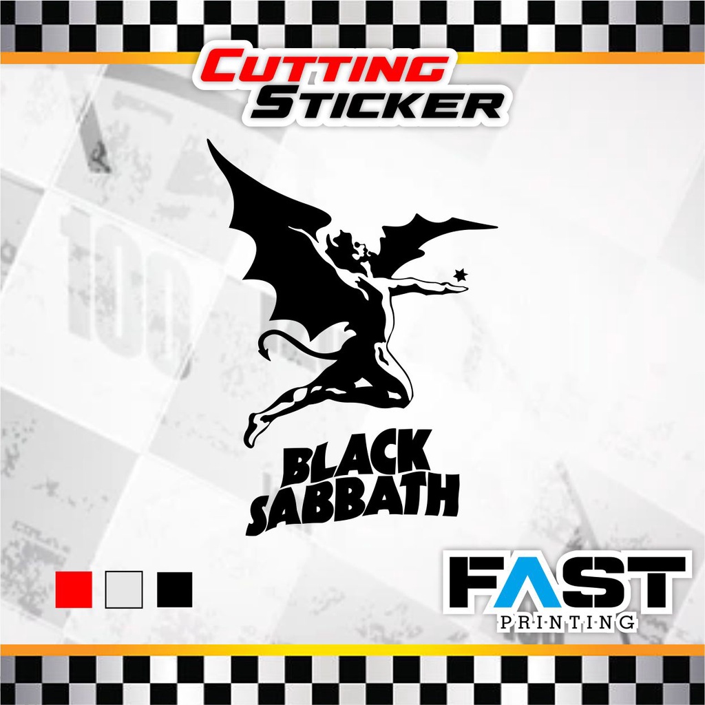 Jual CUTTING STICKER LOGO BLACK SABBATH l STIKER MOBIL MOTOR KEREN ...