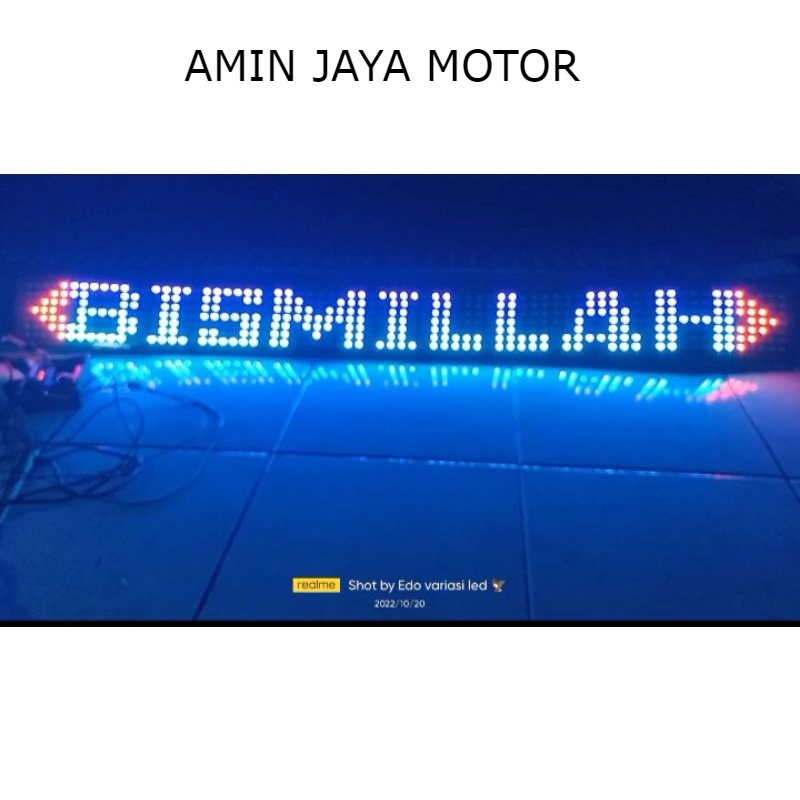 Jual Strobo running text kaligrafi/Arab 7Baris Led Ws2812 12V/24V ...