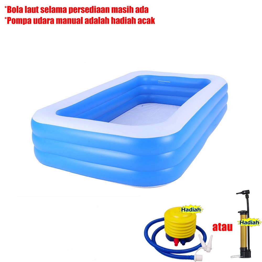 Jual Kolam Renang Anak Jumbo 150*105*55 cm 3Rings +Pompa Kolam Renang ...