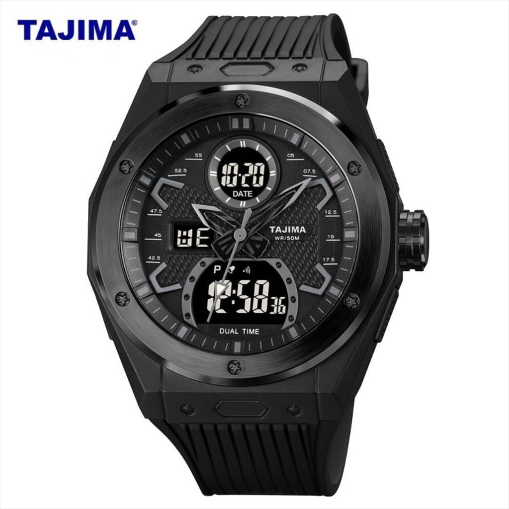 Jual TAJIMA Jam Tangan Pria Analog Digital 8097 Tahan Air 50 Meter ...