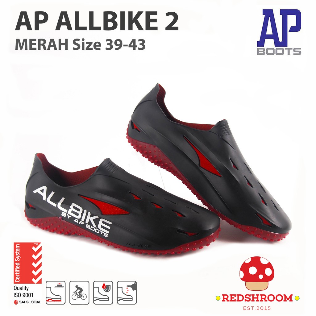 Jual Sepatu Bikers AP ALLBIKE 2 AP Boots Merah Fashion Karet Lokal ...