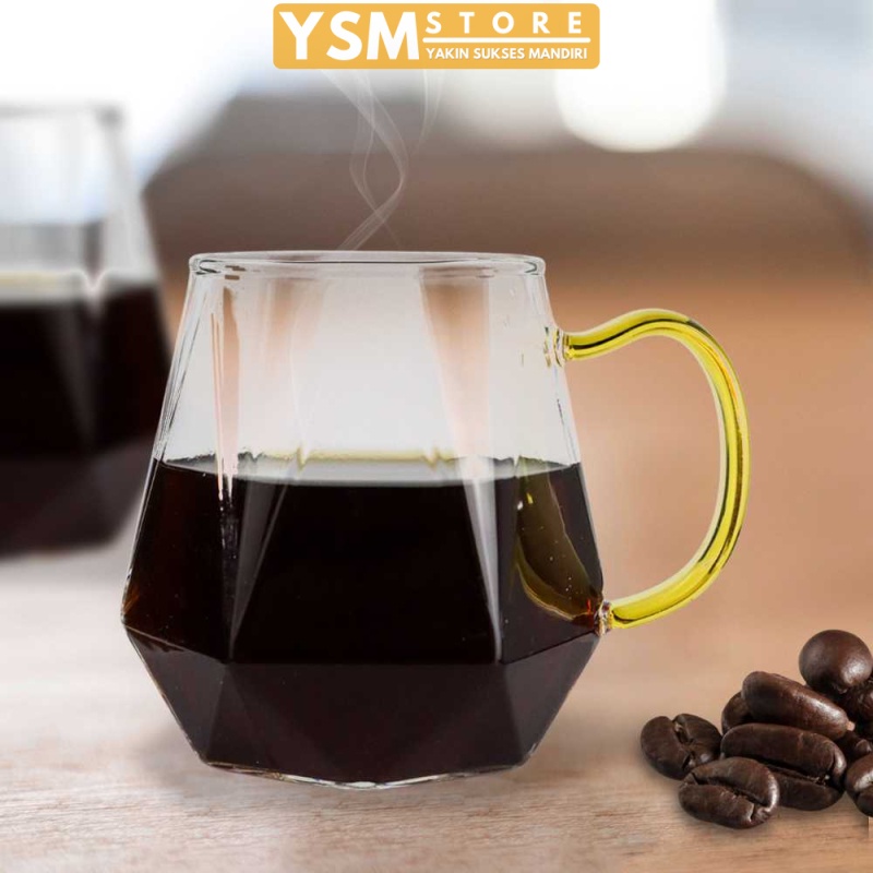 Jual Gelas Kaca Aesthetic Cangkir Kopi Unik Teh Susu Estetik 320 ML | Shopee Indonesia