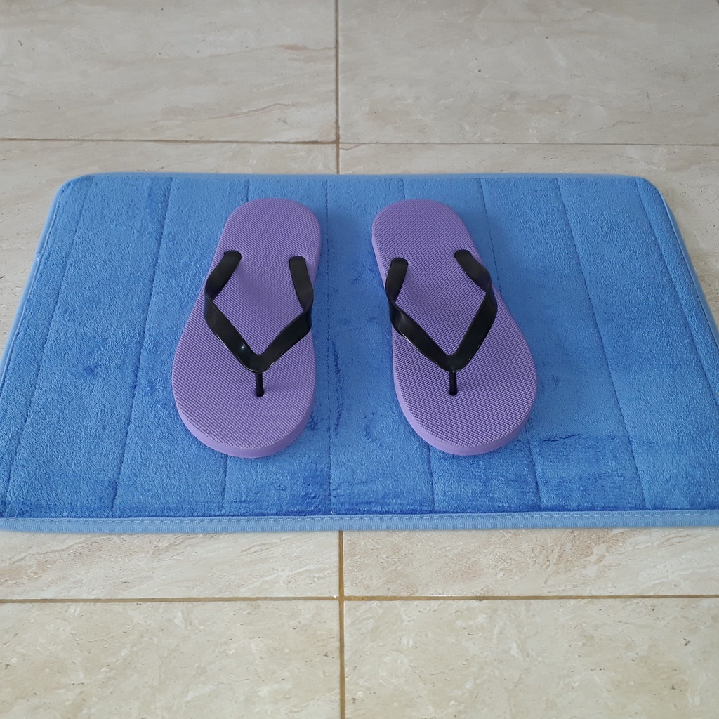 Jual SANDAL ESUTO SENDAL JEPIT PRIA WANITA WUDHU KARET WARNA BIRU MERAH ...