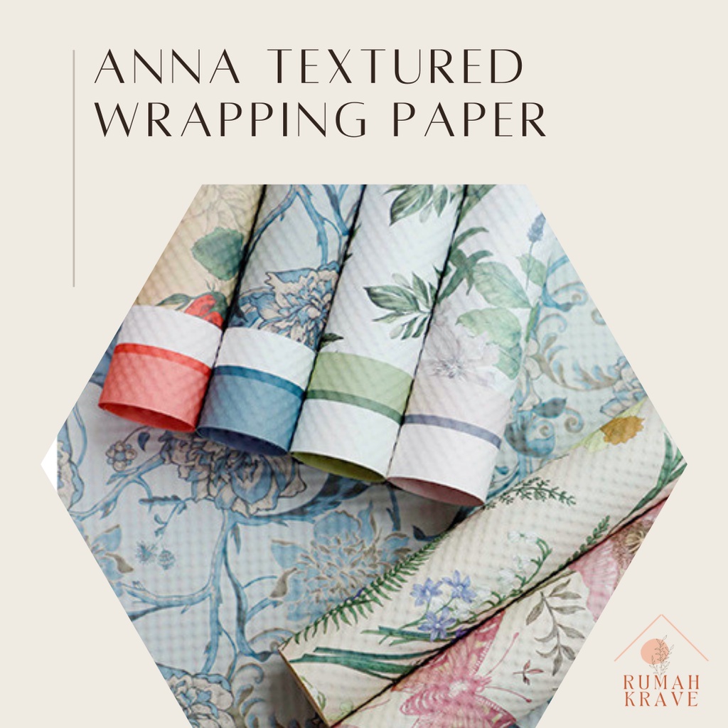 Jual RUMAH KRAVE - Anna Textured Wrapping Paper Kertas Buket Bunga Kado ...