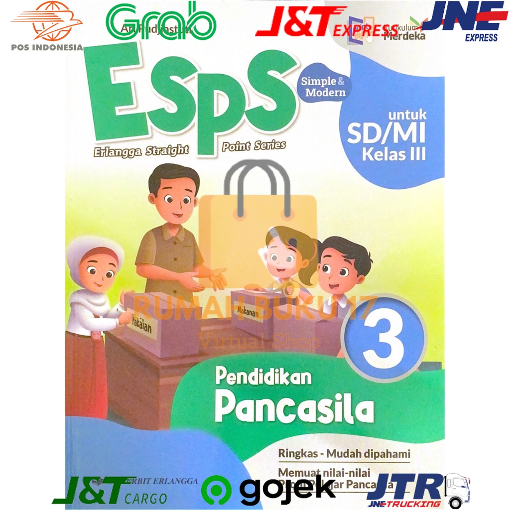 Jual Kurikulum Merdeka Buku ESPS Pendidikan Pancasila Kelas 3 SD/MI Penerbit Erlangga - Dwi Tyas ...
