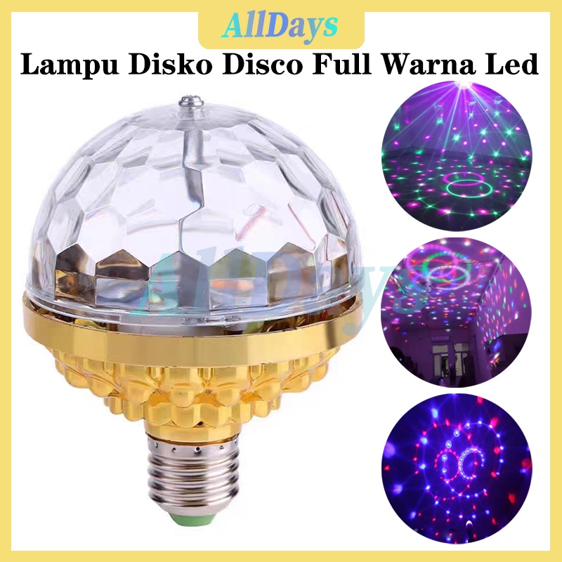Jual LAMPU DISCO PUTAR 7 WARNA LAMPU DISCO FULL WARNA LED LAMPU DISKO ...