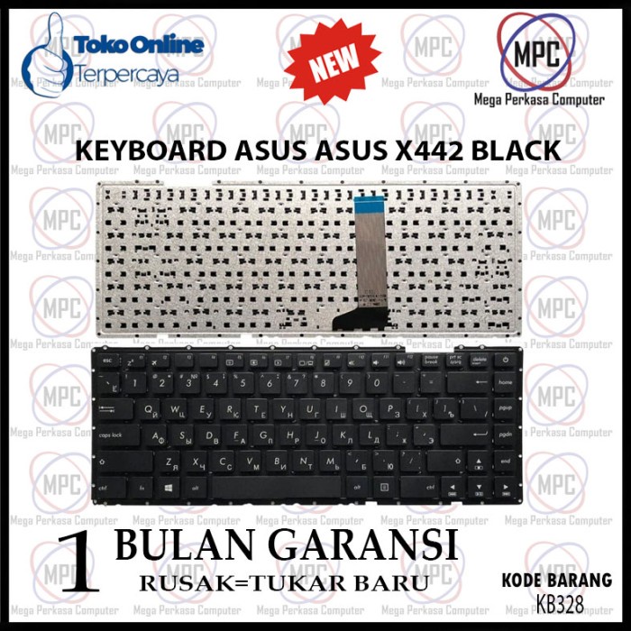 Jual Keyboard Asus VivoBook A442 A442u A442uf A442uq A442ur X442 ...