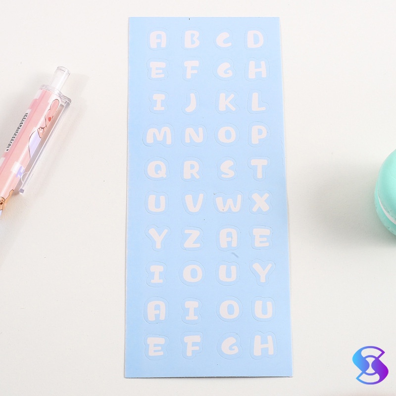 Jual Stiker Huruf Deco Alphabet Untuk Number Aesthetic Sticker Sheet ...