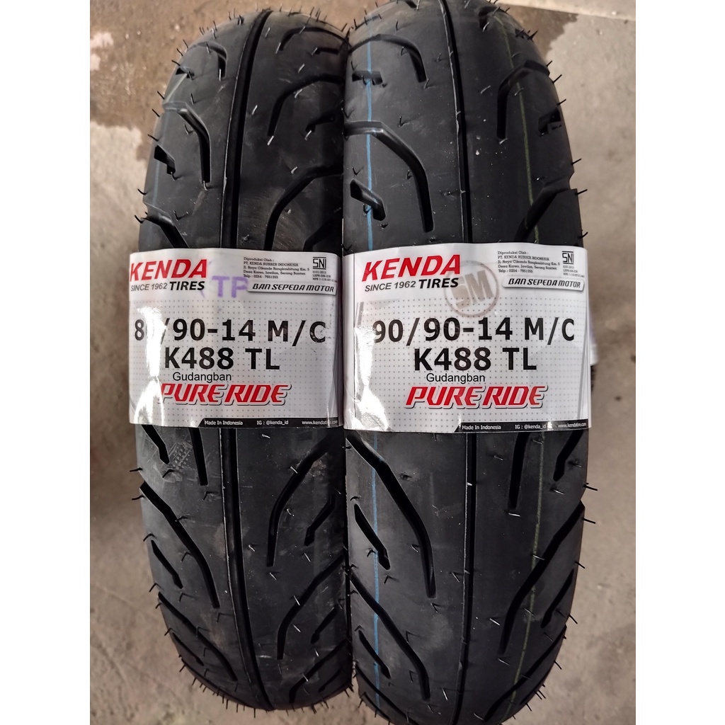 Jual ( PAKET 2 BAN KENDA ) 80 90 14 DAN 90 90 14 K488 K6039 K433 K6318 K6028 K280 K6010 MATIC ...
