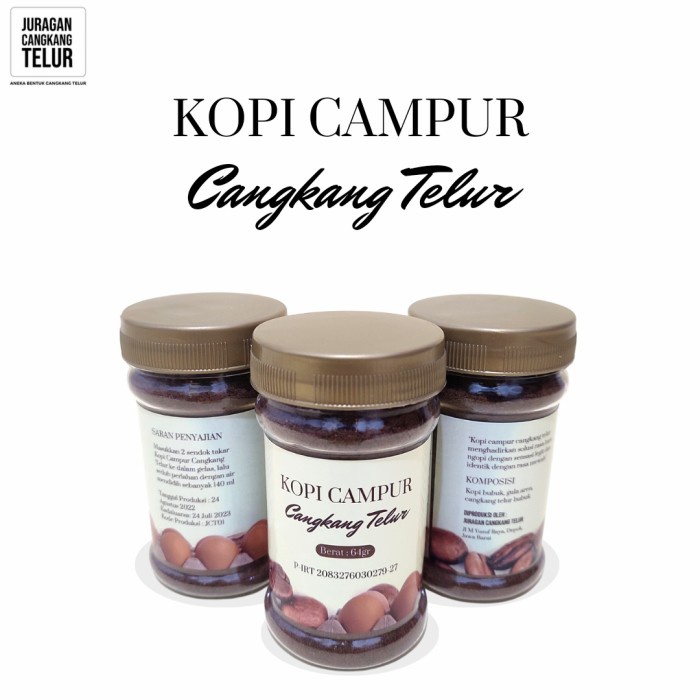 Jual Kopi Campur Cangkang Telur bubuk robusta arabika coffee shop rasa ...