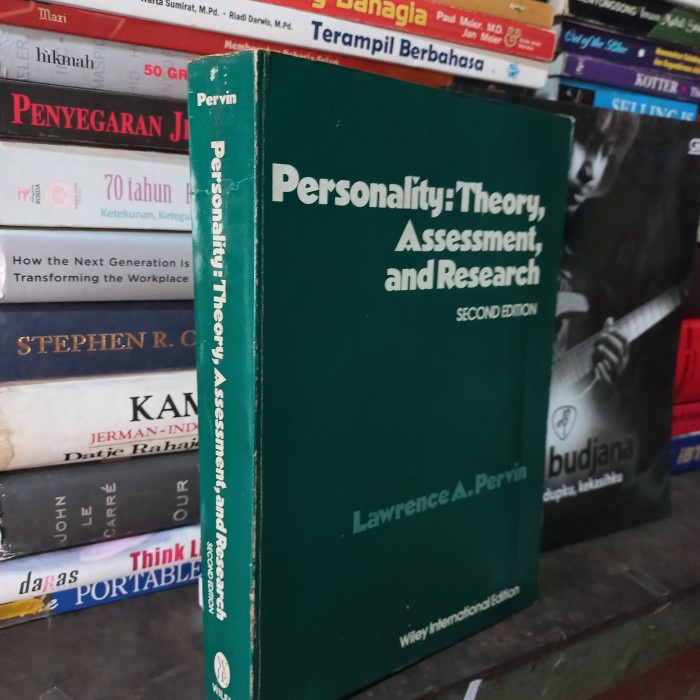 Jual Buku Personality Theory Assessment and Research Lawrence a Pervin ...