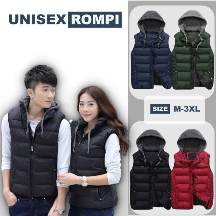 Jual Rompi Pria Rompi Wanita Rompi Motor Rompi Unisex Jaket Rompi-RED ...