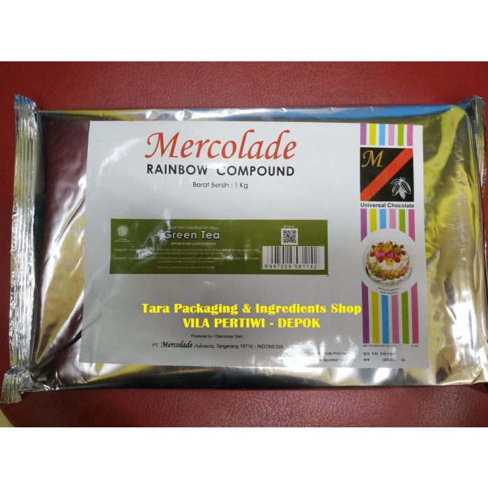 Jual MERCOLADE GREEN TEA RAINBOW COMPOUND 1 KG | Shopee Indonesia