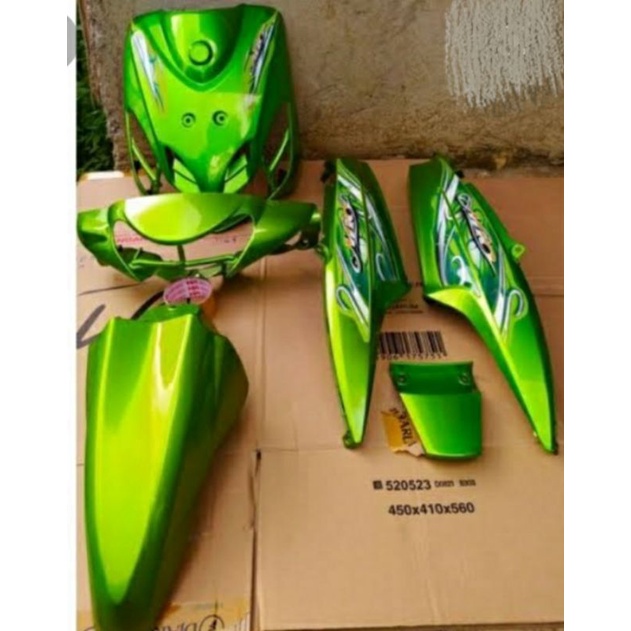 Jual Cover body full halus yamaha mio Smile Hijau / bodi Alus Mio 28D ...