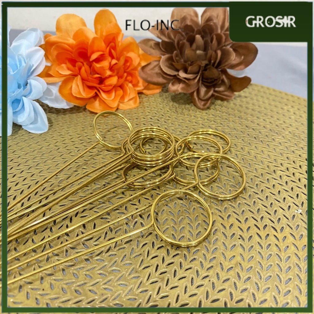 Jual FLO-INC. - 1pc Gold Stick Card / Stick Bunga Stick Greeting cards ...