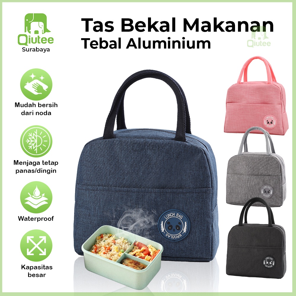 Jual Tas Bekal Lunch Cooler Bag Makanan Alumunium Impor Tas Bekal ...
