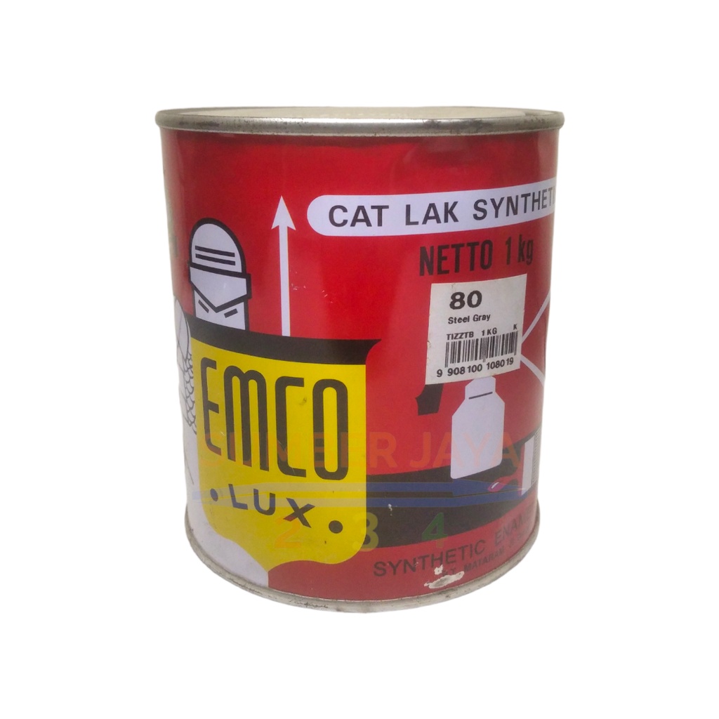Jual Cat Minyak Kayu dan Besi EMCO LUX Steel Gray 80 1KG TERMURAH | Shopee Indonesia