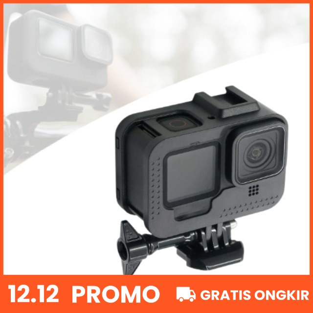 Jual Case Gopro Hero 9/10/11 Protection Frame with Cold Shoe | Shopee Indonesia