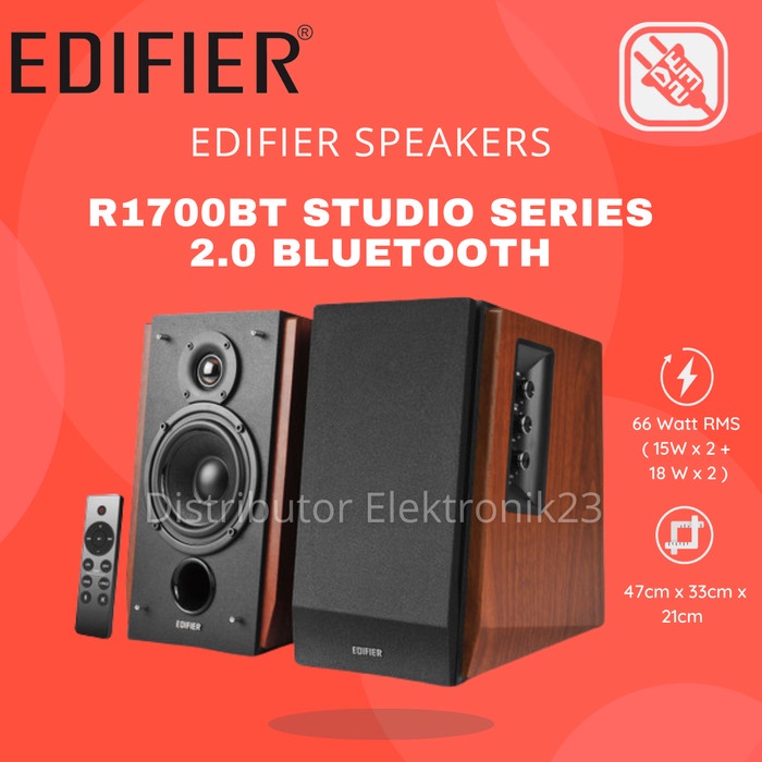 Jual Edifier R1700 R1700BT R1700BTs Bluetooth Bookshelf Active Speakers - R1700BT Coklat ...