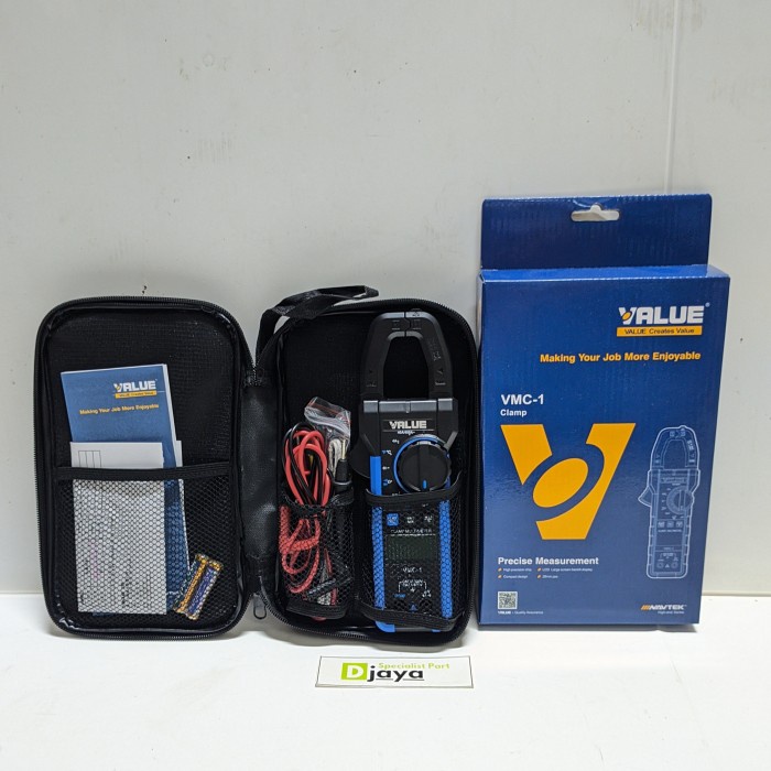 Jual Tang Ampere Value VMC - 1 Digital Clamp Meter (Baterry Included) | Shopee Indonesia