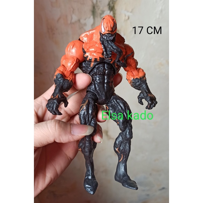 Jual Action Figure Venom Mainan Spiderman Marvel - Orange | Shopee ...
